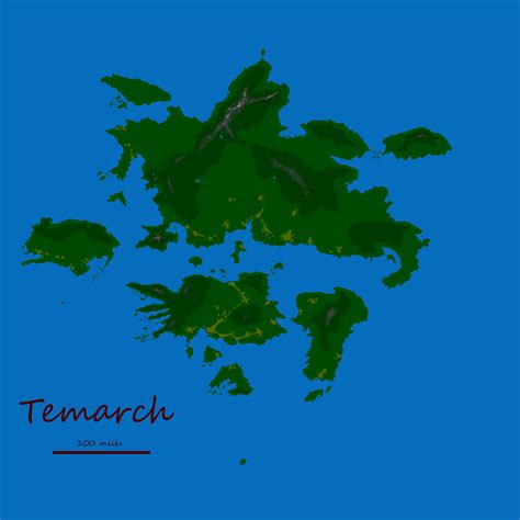 The Archipelago Of Temarch Made In Gimp R Dndmaps