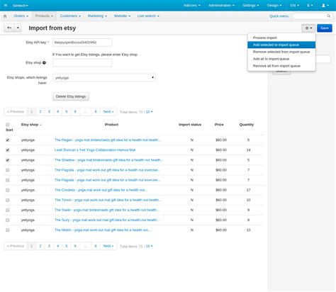 Import From Etsy Cs Cart Add On By Cart Power