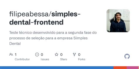 Github Filipeabessasimples Dental Frontend Teste Técnico Desenvolvido Para A Segunda Fase Do