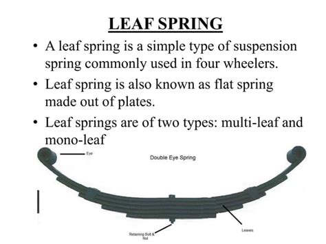 Fabrication Of Gfrp Composite Leaf Spring Pptx