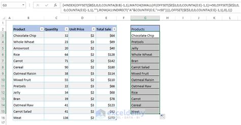 Excel Create Dynamic List From Table Easy Ways ExcelDemy