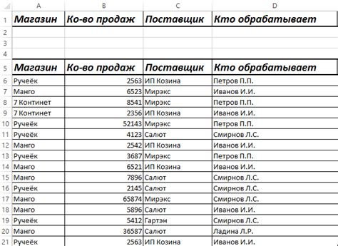 Расширенный фильтр в Excel