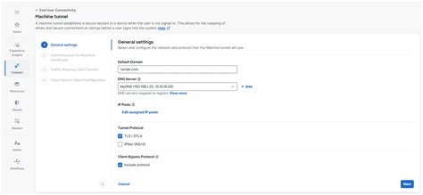 configure machine tunnel on cisco secure access cisco