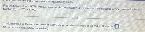 Answered Cal Integration Command On A Graphing Calculator Find The