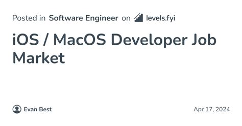 Ios Macos Developer Job Market Levelsfyi Community