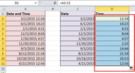 Cómo dividir la fecha y la hora de una celda a dos celdas separadas en Excel Tomas Rosprim