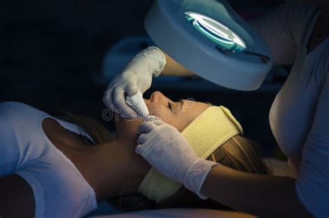 Face Without A Pimple Stock Image Image Of Headband 130952103