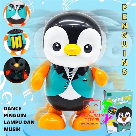 Jual Mainan Pinguin Dancing Robot Swinging Penguins Joget Musik Shopee Indonesia