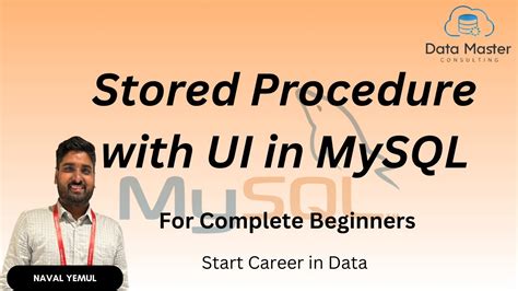 431 Stored Procedure With Ui In Mysql Introduction To Mysql Youtube
