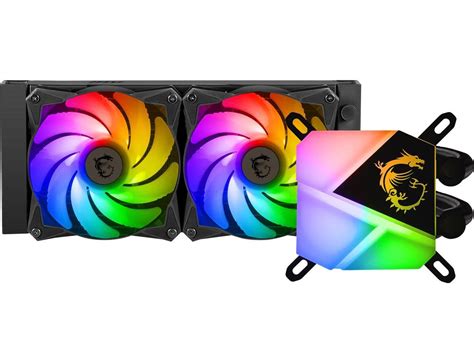 MSI MAG CoreLiquid C240 - AIO RGB CPU Liquid Cooler - 240mm Radiator ...