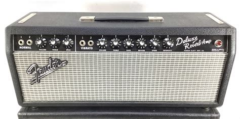 Lot Fender Deluxe Reverb Guitar Tube Amp Head