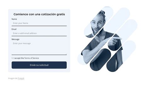 Formulario Con Imagen Plantilla Css Por Nicepage