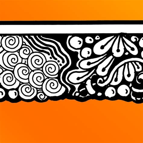 Zentangle Frame Zentangle Picture Frame Zentangle Frame Templates Instant Download Etsy