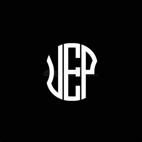 Uep Letter Logo Abstract Creative Design Stock Vector Illustration