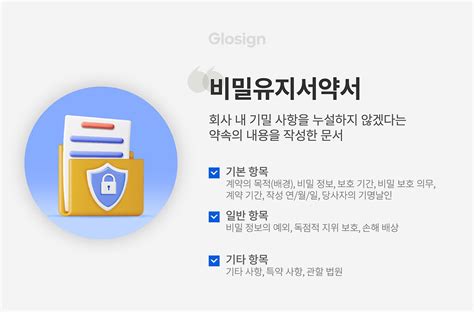 비밀유지서약서 작성 방법과 전자계약서