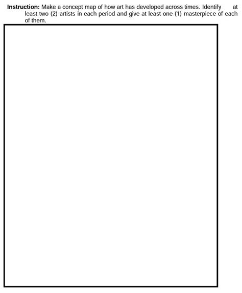 Instruction Make A Concept Map Of How Art Has Chegg Com