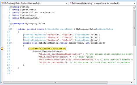 Code On Time Accessing Filters In Business Rules