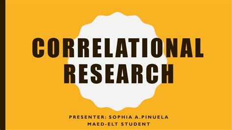 Correlational Research Correlationspptx