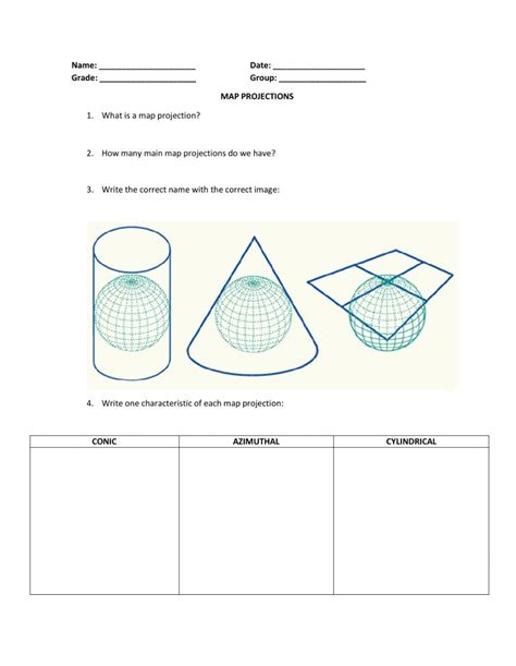 Free Map Projections Worksheet Download Free Map Projections Worksheet Png Images Free
