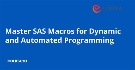 Master Sas Macros For Dynamic And Automated Programming Coursera