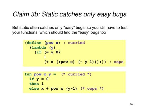Ppt Cse 341 Programming Languages Static Vs Dynamic Typing Powerpoint Presentation Id1579473