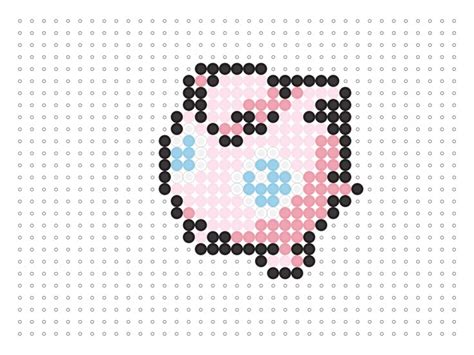 Jigglypuff Perler Pokemon Bead Diy Perler Beads Perler Bead Patterns