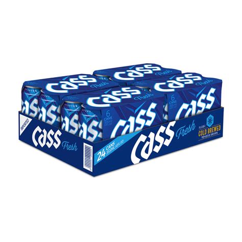 Cass Fresh Korean Beer Case 355ml Cans Premix King Punchbowl