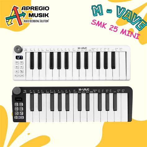 Jual M Vave Mvave Smk 25 Skm25 Mini Midi Keyboard Controller Bluetooth 25 Keys Portable Shopee