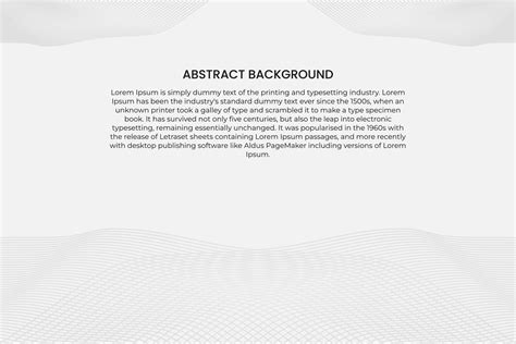 Abstract Black Wave Lines On White Background Vector Template For Your Ideas Monochromatic