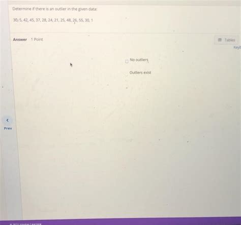solved determine if there is an outlier in the given data