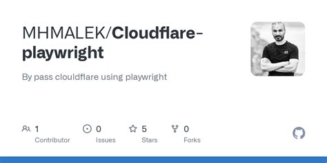 Github Mhmalekcloudflare Playwright By Pass Clouldflare Using Playwright