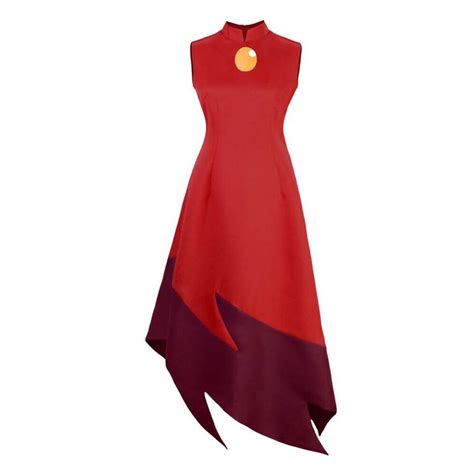 Adult Edalyn Cosplay Costume The Owl House Eda Red Dress Halloween Carnival Suit NalaGila