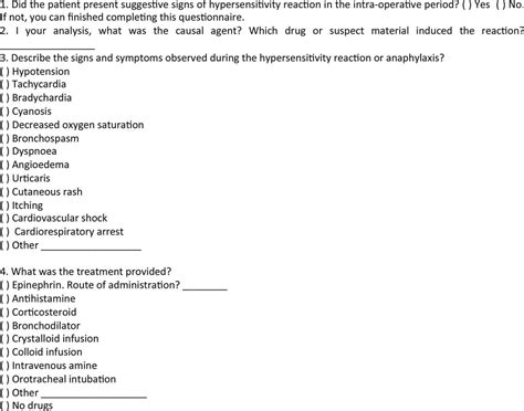 Specific Questionnaire Detects A High Incidence Of Intra Operative