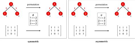 Left Box Shows A Symmetric And Right Box An Asymmetric Graph Together Download Scientific