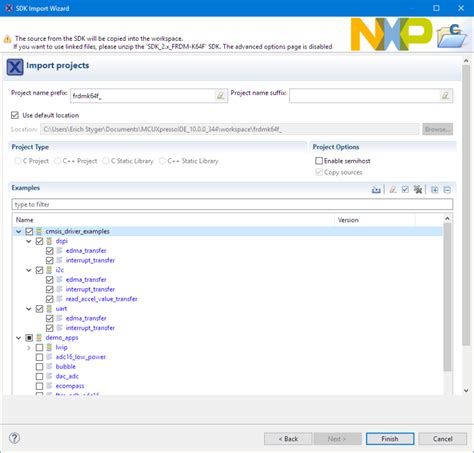 Sdk Example Importer Mcu On Eclipse