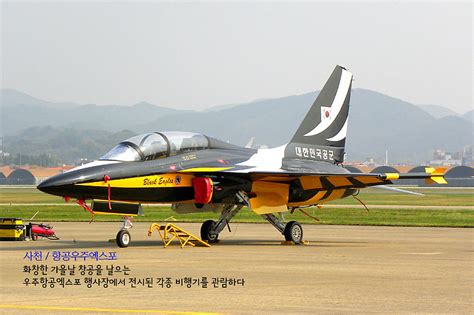 축제 시월의 하늘항공우주엑스포 푸른 창공에서 내려 앉은 전투기20101023