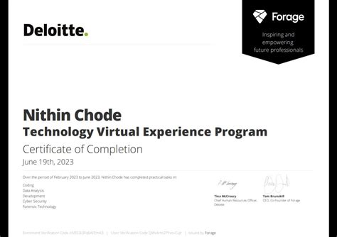 Chode Nithin On Linkedin Deloitte Virtualexperience Dataanalytics