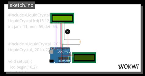 Lcd 1 Wokwi ESP32 STM32 Arduino Simulator