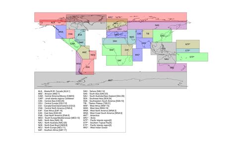 ar5 regions