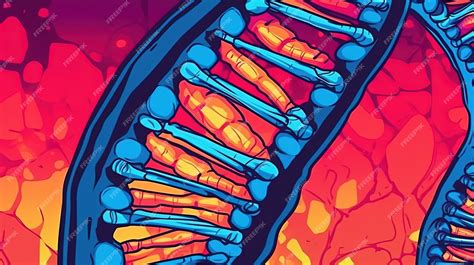 Premium Ai Image Dna Double Helix Structure Fantasy Concept