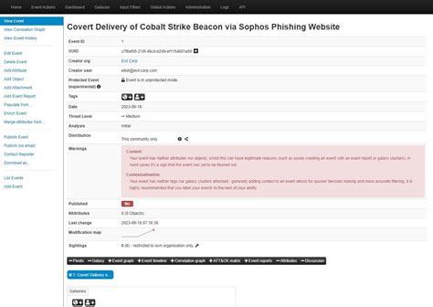 Threat Intelligence With MISP Part Creating Events Kraven Security