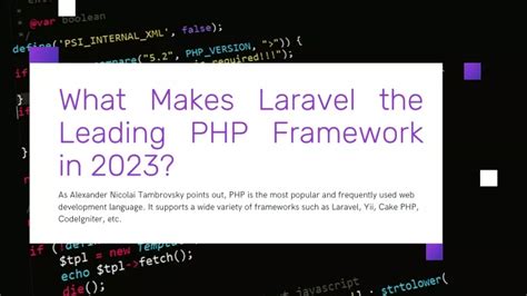 Ppt Laravel The Leading Php Framework Powerpoint Presentation Free