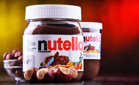 Jars Of Nutella Spread Editorial Stock Image Image Of Chocolate 163045659