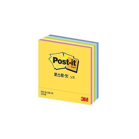 바보사랑 3m 포스트잇 큐브노트 파스텔 76x76mm 3개 홈플러스 택배배송