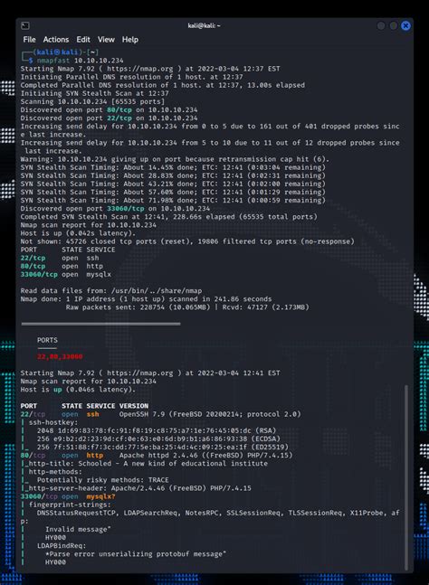 custom shell function to run a fast nmap scan with colors r kalilinux