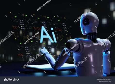 Robot User Interface Programmer Ar Computing Stock Illustration