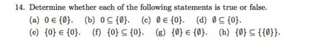 Solved Determine Whether Each Of The Following Chegg