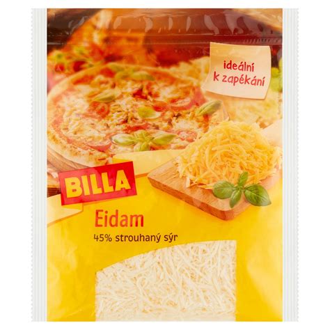 Billa Eidam 45 Strouhaný Sýr 150g