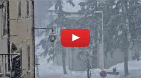[video] Bella Nevicata In Atto Nella Splendida Pescocostanzo Aq Meteo Abruzzo