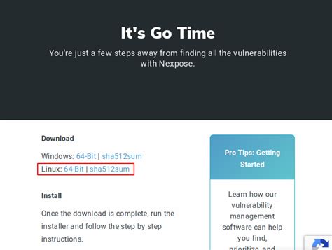 nexpose vulnerability scanner tool secnhack